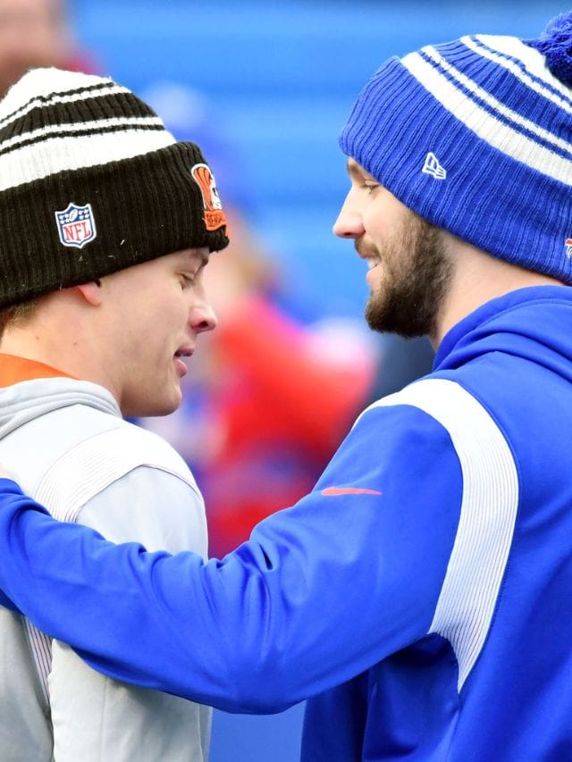 Burrow and Allen show off their bromance postgame - Sportskeeda Stories